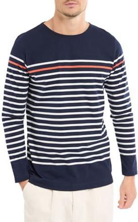 Armor Lux Homme Rempart Marini&egrave;re, Marine Deep/Milk/Paprika H, S EU