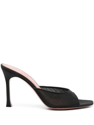 Amina Muaddi mules Alexa 95 mm - Noir