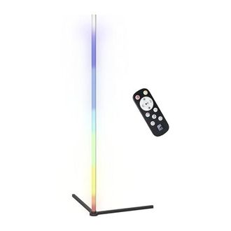Eglo Lampadaire dangle LED RGBIC, luminaire int&eacute;rieur &agrave; pied avec effets lumi&egrave;re, d&eacute;co bureau gaming et f&ecirc;te, lampe de salon multicolore avec t&eacute;l&eacute;commande,