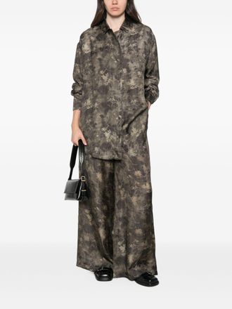 Uma Wang Floral Print Shirt - Green