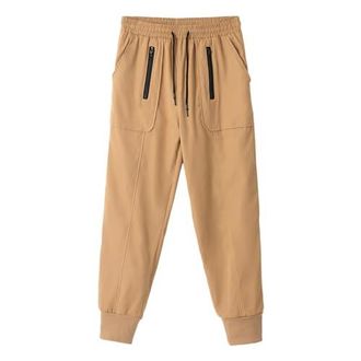 Generic Pantalon cargo pour homme 2026 - Pantalon de jogging d&eacute;contract&eacute; - Salopette tendance et droite, kaki, S