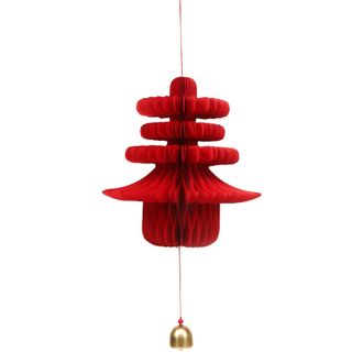 Generic Papierglocke - Papierglocke, Papierglocken mit Ornament f&uuml;r Neujahrskamm | multifunktionale dekorative Papierglocke mit Fr&uuml;hlingsfiguren Jahr der Schl