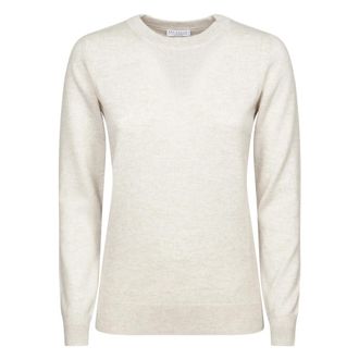 Brunello Cucinelli Girocollo M/L - - Knitwear - Damen - Beige - M