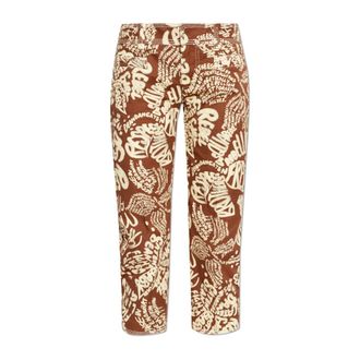 Dsquared2 Femme, Jeans, Brun, Taille: 32 FR Printed Jeans