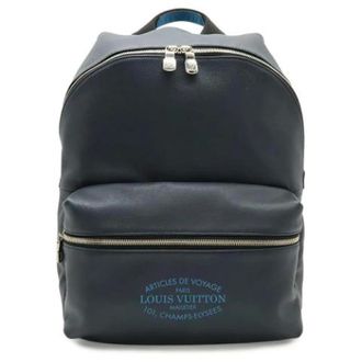 Louis Vuitton Sac &agrave; dos en cuir Taiga Pre-owned - Femme - Pre-owned - Bleu - Taille: ONE Size