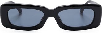 The Attico x Linda Farrow Mini Marfa Sonnenbrille - Schwarz