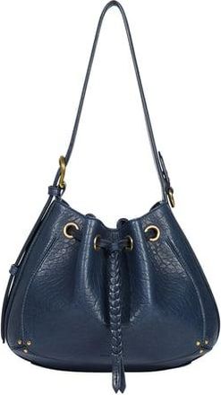 Jerome Dreyfuss Sac &eacute;paule craquel&eacute; en cuir
