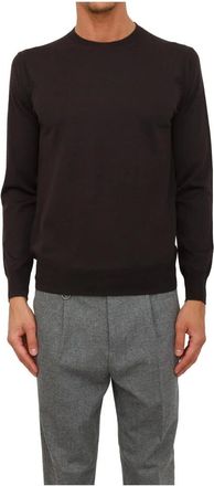 Paolo Pecora Homme, Pulls, Brun, Taille: L Maglia Girocollo