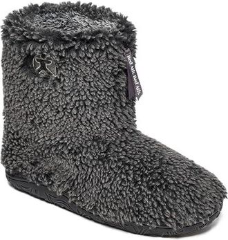 Bedroom Athletics Gosling Bottes dhiver en sherpa sans lacets avec pointe neige pour homme - Noir - noir délavé