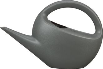 Scheurich Smilla, Gießkanne aus Kunststoff, Farbe: Matt Anthracite, 47,8 cm Breite, 13,8 cm Tiefe, 31,7 cm hoch, 5 l Vol