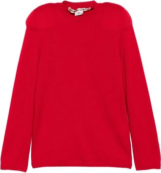 Comme Des Garçons Langärmeliger Pullover - Rot