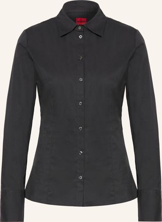 HUGO BOSS Hugo Hemdbluse The Fitted Shirt schwarz