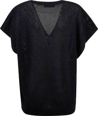 Fabiana Filippi Bluse mit V-Ausschnitt - Blau
