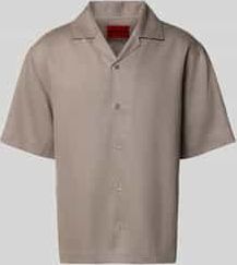 HUGO BOSS Relaxed Fit Freizeithemd aus Hanf-Lyocell-Mix Modell ESPINO