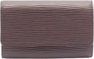 Louis Vuitton unisex, Pre-owned, Brun, Taille: ONE Size Porte-cl&eacute;s en cuir Pre-owned