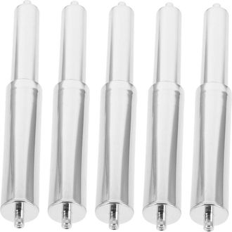 Angoily 5stücke Teiliges Federbelastete Toilettenpapierhalter Ersatzrollen Verchromte Spindeln Mit Flexiblem Federsystem Für Badezimmer Langlebige Ersatzteile