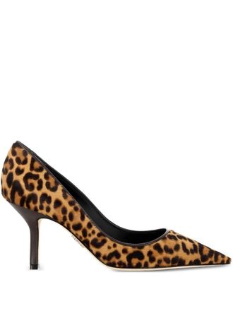 Rodo Pumps mit Leoparden-Print 60mm - Nude