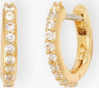 Kate Spade New York Kate Spade Tiny Twinkles Pav&eacute;-Minicreolen f&uuml;r Frauen in Klar/Gold | Kubikzirkonie