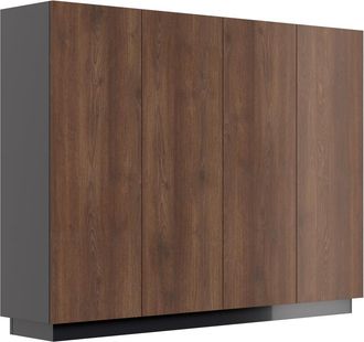Magnolia Home Raumwunder Schuhschrank Alius-XL 4 Türen 36 Paar Farbe Redwood