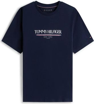 Tommy Hilfiger Homme, Tops, Bleu, Taille: M T-Chemises