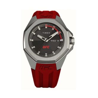 Timex Homme, Accessoires, Gris, Taille: ONE Size Montre UFC Pro Analogique &agrave; Quartz