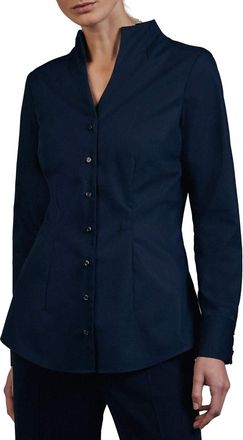 Seidensticker Damen Bluse - Hemdbluse - Kelchkragenbluse - Klassisch - Elegant - Bügelleicht - Slim Fit - Kurzarm - Uni - 100% Baumwolle