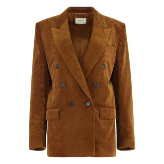 Saint Laurent Elegante Samtjacke - - Jackets - Damen - Braun - S