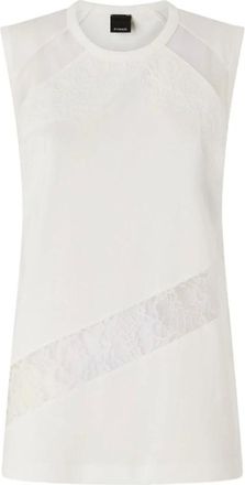 Pinko Pinko, Femme, Blouses et Chemises, Blanc, Taille: 40 FR Molly Knit Top