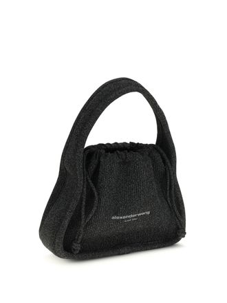 Alexander Wang Womens Ryan Handbag Reflective Charcoal Polyester; Nylon Handbags Hand Bags