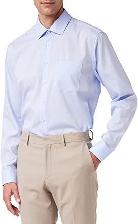 Seidensticker Chemise business homme Seidensticker - coupe classique - sans repassage - col Kent - manches longues - 100 % coton