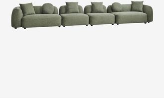 Sklum Modulares Sofa aus 4 Teilen in Chenille Coco