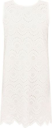 Zwillingsherz Minikleid Lochstickerei &auml;rmellos, kurz geschnitten, mit Lochspitze, Rundhals