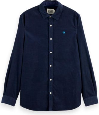 Scotch & Soda Herren Regular-Fit Shirt Hemd, Sky Captain 401, S