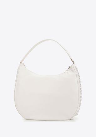 Wittchen Damen-Tasche aus &Ouml;ko-Leder mit Kette, Creme