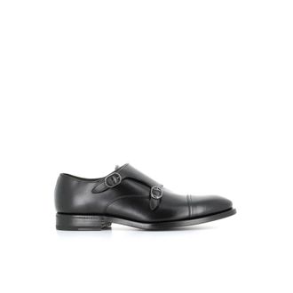 Henderson Schwarze flache Schuhe aus geb&uuml;rstetem Leder - - Shoes - Herren - Schwarzk - 43 EU