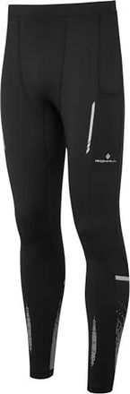 Ronhill Collant Tech Reflect pour Homme Leggings, Noir/r&eacute;fl&eacute;chissant
