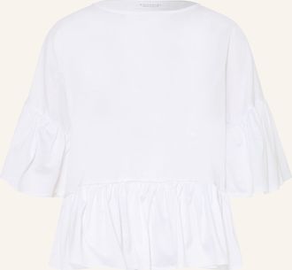 Rich & Royal Blusenshirt Mit 3/4-Arm Und R&uuml;schen weiss