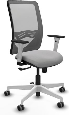 Piqueras y Crespo B&uuml;rostuhl Zulema mit wei&szlig;en und schwarzen Armlehnen, h&ouml;henverstellbare Lendenwirbelst&uuml;tze, ausgestattet mit Sincro 3 Positionen und Schneideschaum, Gr