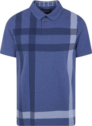 Barbour Homme, Tops, Bleu, Taille: L Polo &agrave; Manches Courtes Blaine Tartan