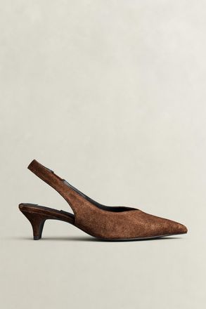 GANT Damen Tillbye Veloursleder Pumps (37) DARK Braun