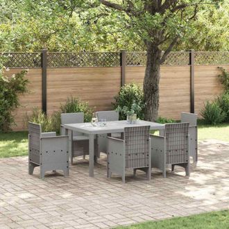 vidaXL Table de Jardin Gris clair 150 x 100 x 73 cm polyrotin Vidaxl
