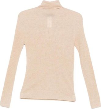 Fabiana Filippi Femme, Pulls, Beige, Taille: 36 FR Haut Jersey Col Beige