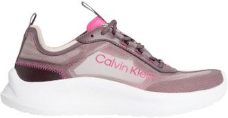 Calvin Klein Damen Light Eva Run Lup Transp Ripst Hw0hw02998 Low Top, Gold (Stony Beige/Bordeaux/Pink Yarrow), 40 EU