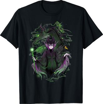Disney Sleeping Beauty Maleficent Manga Style Portrait T-Shirt