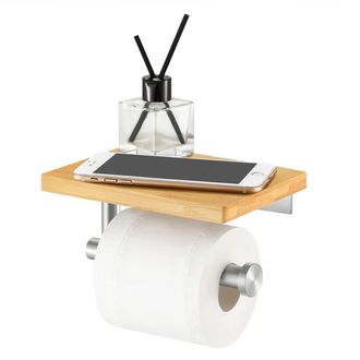 Kes Toilettenpapierhalter mit Ablage Klopapierhalter Edelstahl SUS304 Klorollenhalter Papierhalter WC Rollenhalter Toiletten Papierrollenhalter Gebürstet,