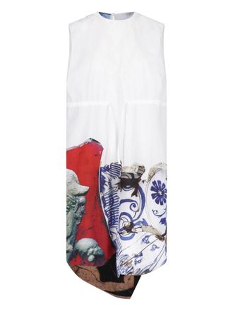 Prada Bedrucktes Canvas-Kleid