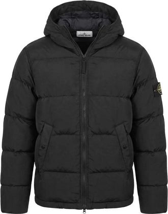 Stone Island Manteau Long - Noir