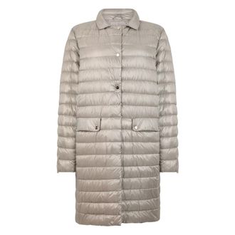 Herno Gesteppte Jacke mit Kragen - - Coats - Damen - Grau - 3XL