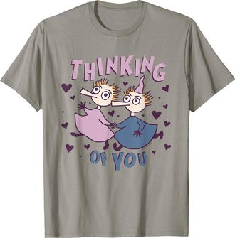 Moomin Thingumy und Bob Denken an Dich Love Hearts T-Shirt