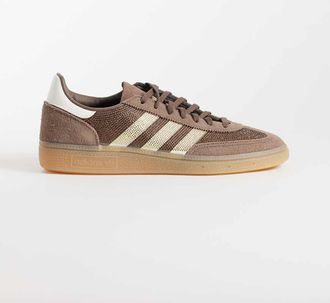 adidas Originals Handball Spezial baskets &agrave; strass marron et blanc